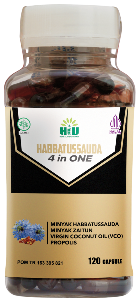 Habbatus Sauda 4 in One (120 Kapsul) - Herbal Indo Utama